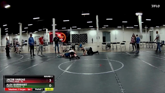115-120 lbs Round 2 - Jacob Vargas, Colonial Pride vs Alex Barnhart ...