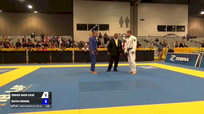 EDWARD DAVID SAENZ vs DESTIN SIMMONS World Master Jiu-Jitsu IBJJF ...