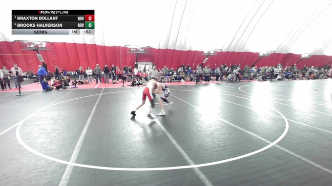 12U Boys - 98 lbs Cons. Semis - Brooks Halverson, RT Elite Wrestling vs ...