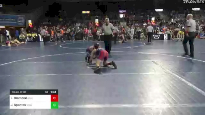 112 lbs Round Of 32 - Liam Diamond, Boyertown vs Joshua Spontak, Bishop ...