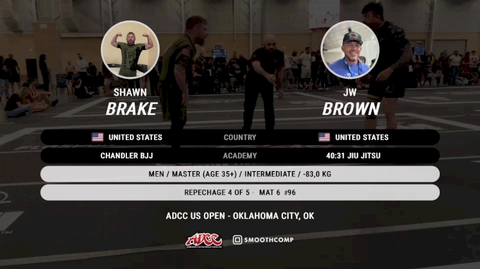 JW Brown vs Shawn Brake 2025 ADCC Oklahoma City Open
