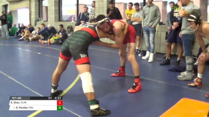 157 Round of 16 - Avery Shay, Clarion-Unattached vs Georgio Poullas ...