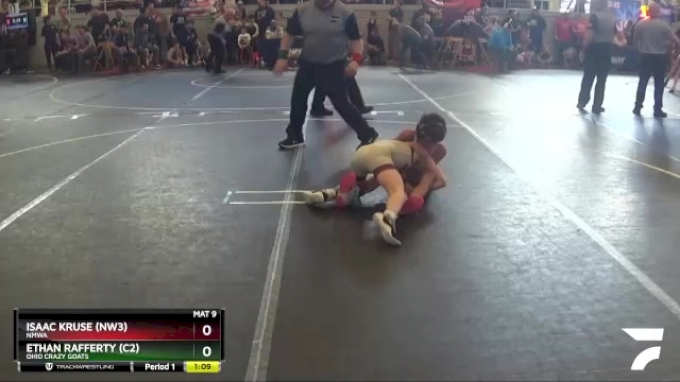 76 lbs Champ. Round 2 - Ethan Rafferty (c2), Ohio Crazy Goats vs Isaac ...