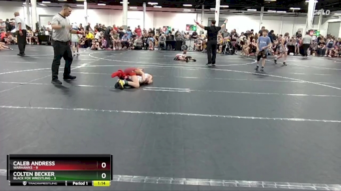 60 lbs Round 3 (8 Team) - Caleb Andress, Warhawks vs Colten Becker ...