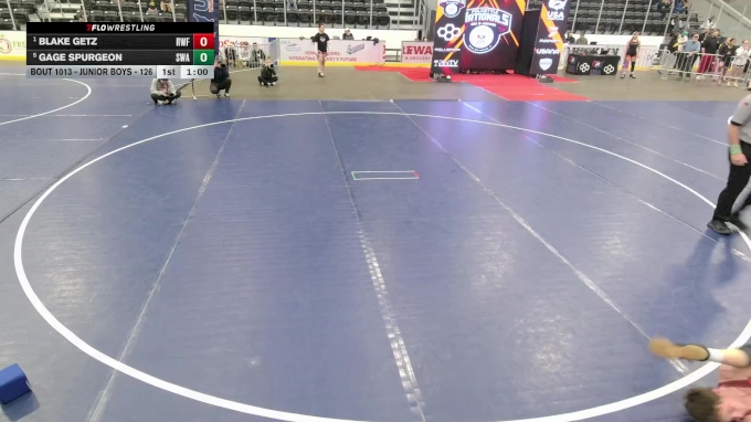 Junior Boys - 126 lbs Semis - Blake Getz, Roncalli Wrestling Foundation ...