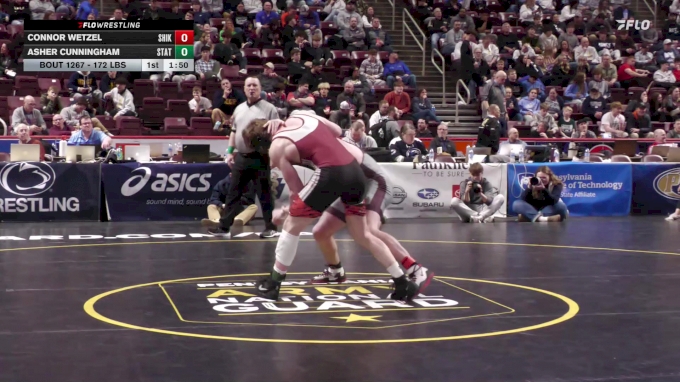 172 lbs Semifinal - Connor Wetzel, Shikellamy vs Asher Cunningham ...