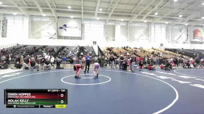 120 lbs Quarterfinal - Nolan Kelly, Wolverine Den Wrestling vs Owen ...