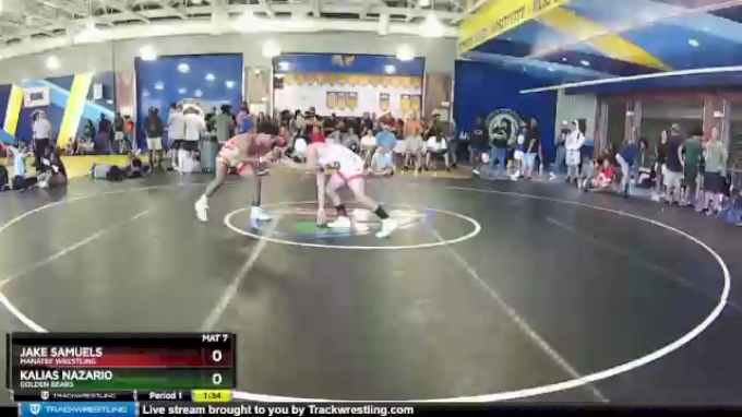 145 lbs Champ. Round 2 - Jake Samuels, Manatee Wrestling vs Kalias ...