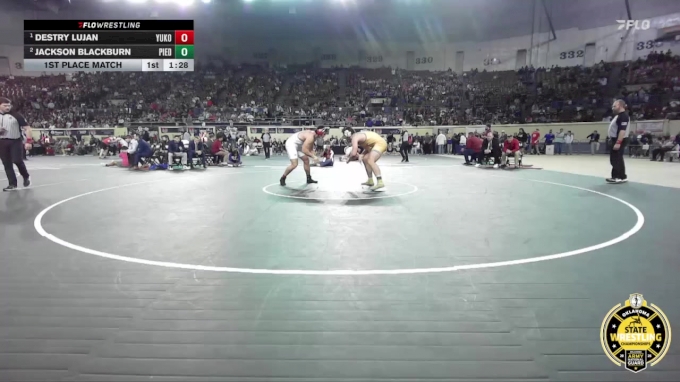 B6A-215 lbs 1st Place Match - Destry Lujan, Yukon vs Jackson Blackburn ...