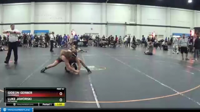 145 lbs Champ. Round 2 - Luke Jaworski, Michigan vs Gideon Gerber ...