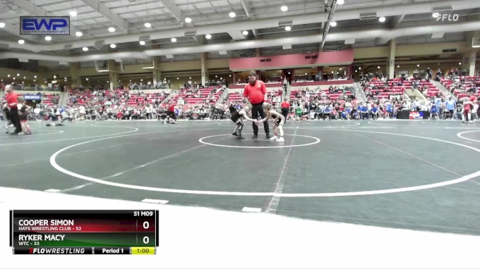 52 lbs Cons. Round 6 - Ryker Macy, WTC vs Cooper Simon, Hays Wrestling Club