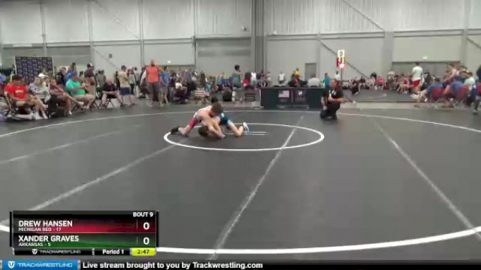 113 lbs Round 3 (6 Team) - Drew Hansen, Michigan Red vs Xander Graves ...