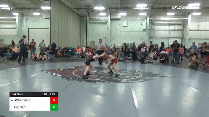 75 lbs 3rd Place - Wyatt Wheeler, EP vs Eli Liepart, JU