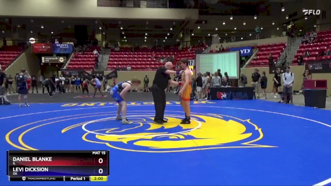 144 lbs Cons. Round 5 - Daniel Blanke, IL vs Levi Dicksion, OK