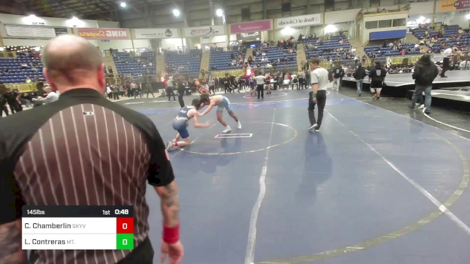 145 lbs 3rd Place - Christian Chamberlin, Skyview vs Liam Contreras, Mt ...
