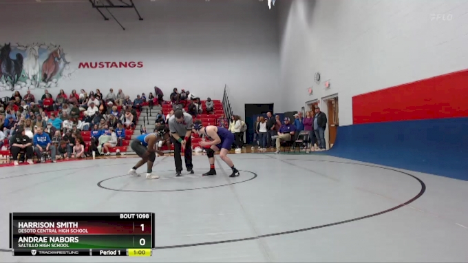 150 lbs Cons. Semi - Harrison Smith, Desoto Central High School vs ...