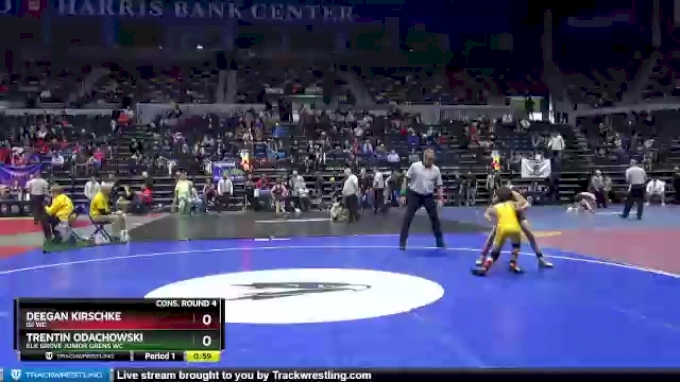 84 lbs Cons. Round 4 - Deegan Kirschke, ISI WC vs Trentin Odachowski ...
