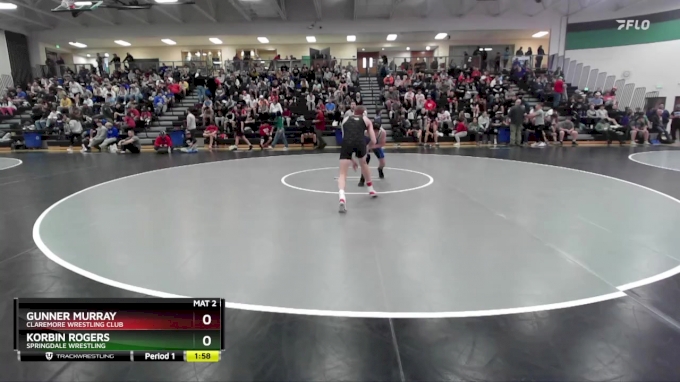126 lbs Champ. Round 1 - Korbin Rogers, Springdale Wrestling vs Gunner ...
