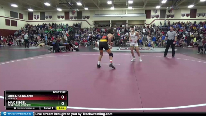 113 lbs Semifinal - Aiden Serrano, Carlisle vs Max Siegel, Tinley Park (Andrew)