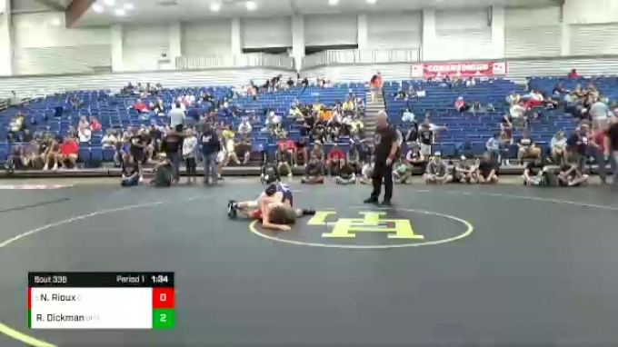 109 lbs Cons. Round 8 - Nathan Rioux, Avon Wrestling Club vs Revin ...