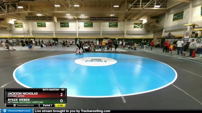 60 lbs Champ. Round 1 - Ryker Weber, Hettinger (southwest Wrestling vs ...