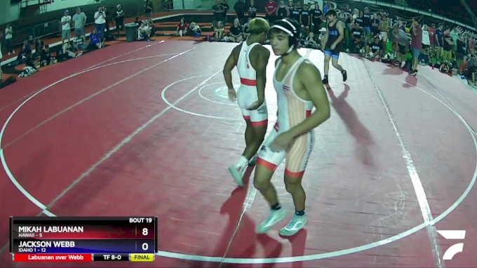 155 lbs Semis & Wb (16 Team) - Cole Rodriguez, Hawaii vs Roper Higley ...