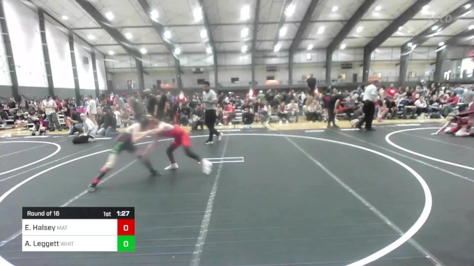 81 lbs Round Of 16 - Elliot Halsey, Mat Rats Rebooted vs Ashton Leggett ...