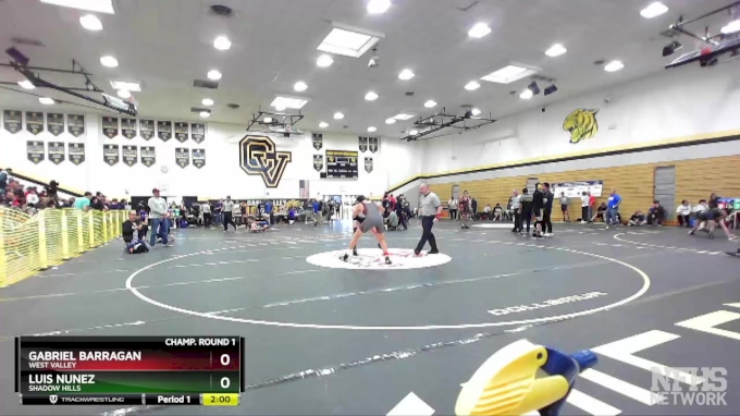160 lbs Champ. Round 1 - Luis Nunez, Shadow Hills vs Gabriel Barragan ...