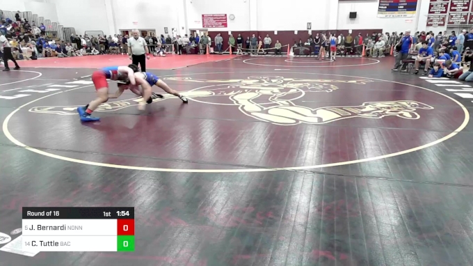 152 lbs Round Of 16 - Jeff Bernardi, Nonnewaug vs Connor Tuttle, Bacon ...
