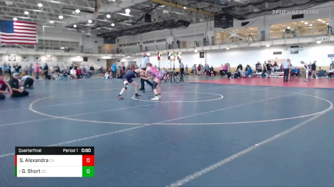 100 lbs Quarterfinal - Gracie Short, Carolina Crossface vs Sebeck ...