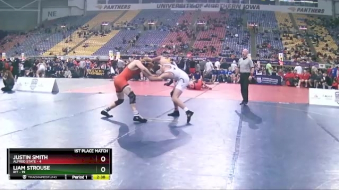 165 lbs Finals (8 Team) - Liam Strouse, RIT vs Justin Smith, Alfred State