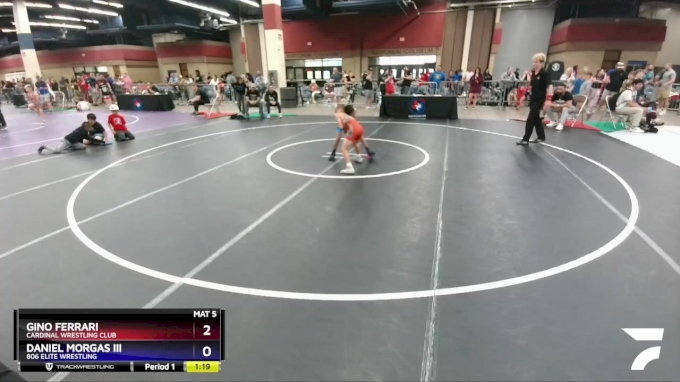 74 lbs Semifinal - Gino Ferrari, Cardinal Wrestling Club vs Daniel ...