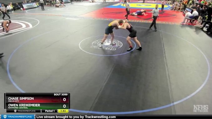 Champ. Round 1 - Owen Kreikemeier, Raymond Central vs Chase Simpson ...
