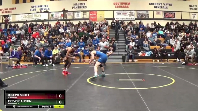 138 lbs Champ. Round 1 - Trevor Austin, Brunswick vs Joseph Scott, John Hay