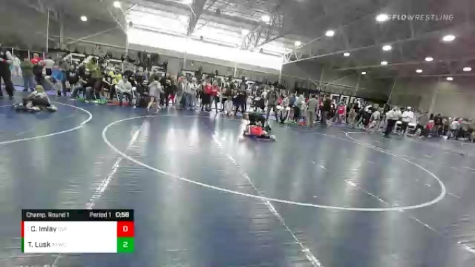 70 lbs Champ. Round 1 - Cael Imlay, Canyon View Falcons vs Thad Lusk ...