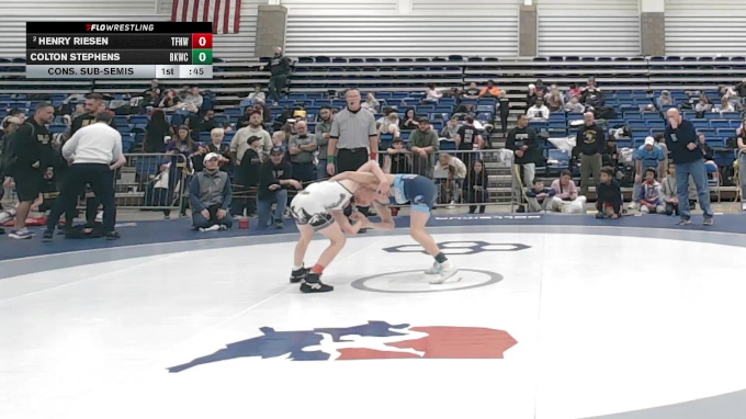 80 lbs Cons. Sub-semis - Henry Riesen, The Fort Hammers Wrestling vs ...