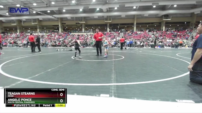 49 lbs Cons. Semi - Angelo Ponce, South Central Punishers vs Teagan ...