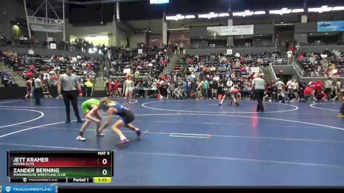 90 lbs Champ. Round 2 - Jett Kramer, Moyer Elite vs Zander Berning ...