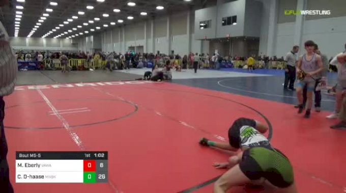 100 lbs Rr Rnd 5 - Matthew Eberly, Team VAWA vs Cooper Davidson-haase ...