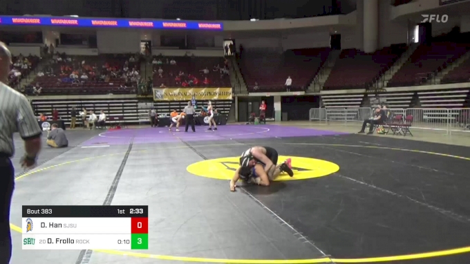 141 lbs Consi Of 32 #2 - Dylan Han, San Jose State vs Dominic Frollo ...
