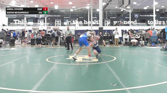 154 lbs 5th Place - Jamal Kouzer, Scorpions - HSC vs Justin McGarrigle ...