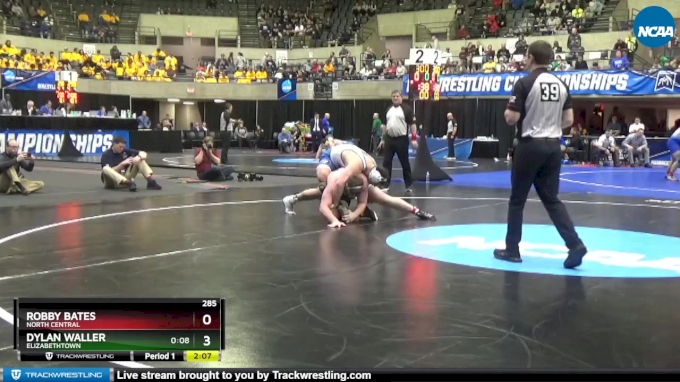 285 lbs Cons. Semi - Dylan Waller, Elizabethtown vs Robby Bates, North ...