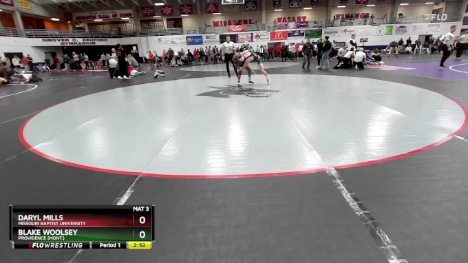 133 lbs Cons. Round 7 - Daryl Mills, Missouri Baptist University vs ...