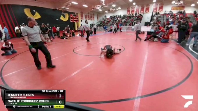 111 lbs Cons. Round 4 - Natalie Rodriguez Romero, Citrus Hill vs ...