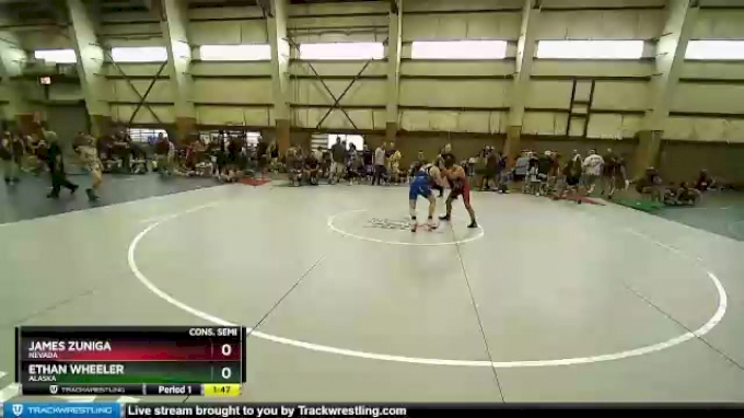 120 lbs Cons. Semi - James Zuniga, Nevada vs Ethan Wheeler, Alaska