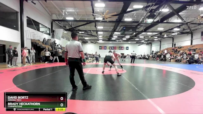 184 lbs Cons. Semi - David Bortz, Indiana Tech vs Brady Heckathorn ...