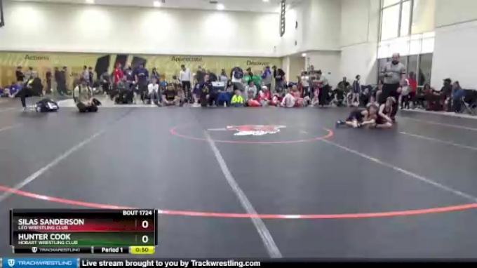 53 lbs Champ. Round 2 - Hunter Cook, Hobart Wrestling Club vs Silas ...