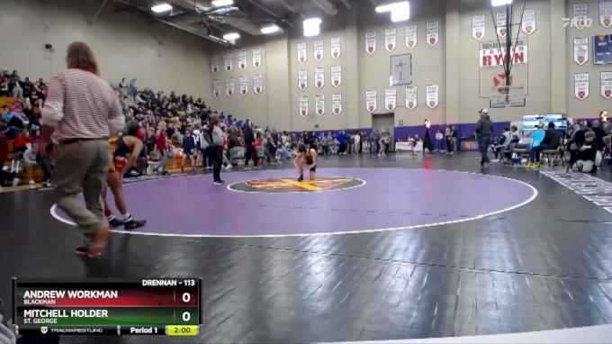 113 lbs Champ. Round 2 - Andrew Workman, Blackman vs Mitchell Holder ...