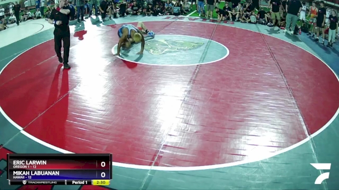 145 lbs Quarters & Wb (16 Team) - Eric Larwin, Oregon 1 vs Mikah ...