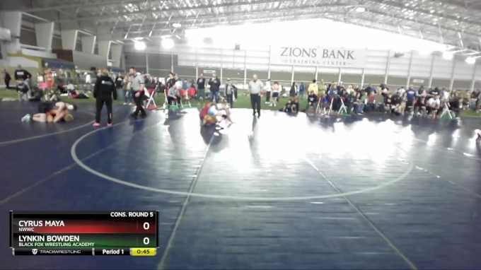 125 lbs Cons. Round 5 - Lynkin Bowden, Black Fox Wrestling Academy vs ...
